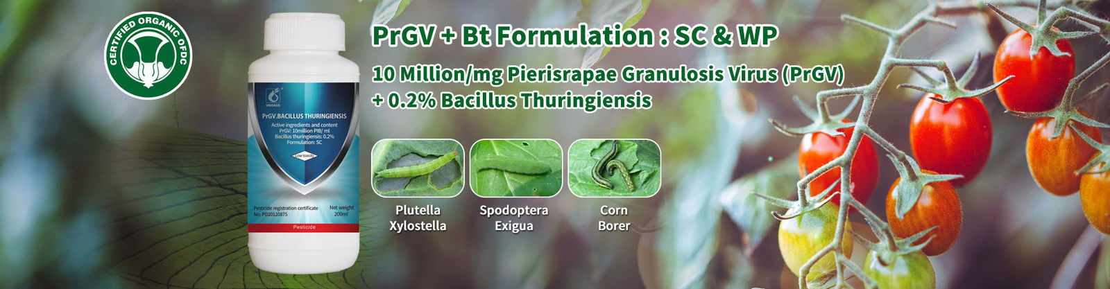 Kalite biyolojik insektisitler & Biyolojik Pesticide Fabrika Çin'den